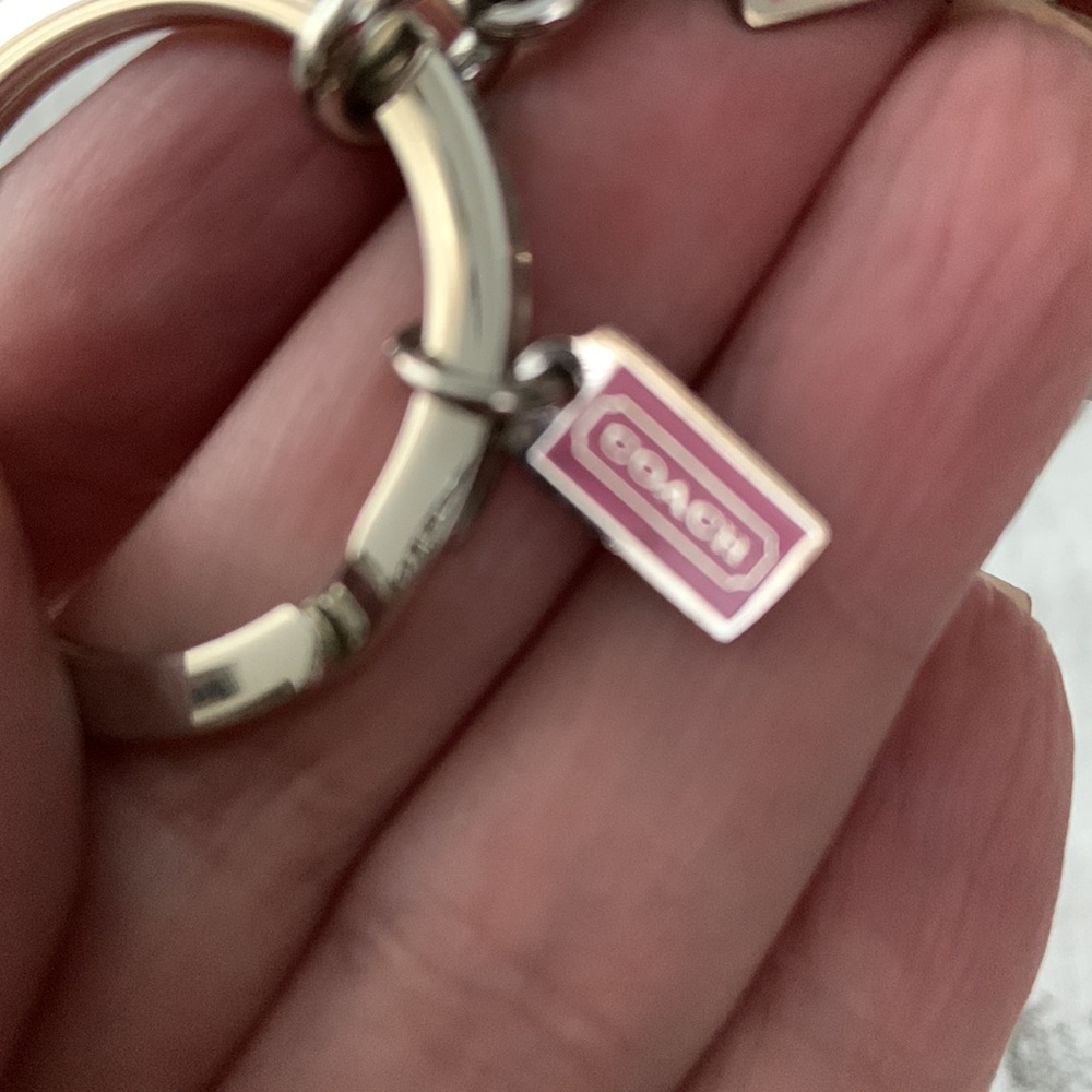 Coach Key Chain Breast, Cancer Awareness - Gem